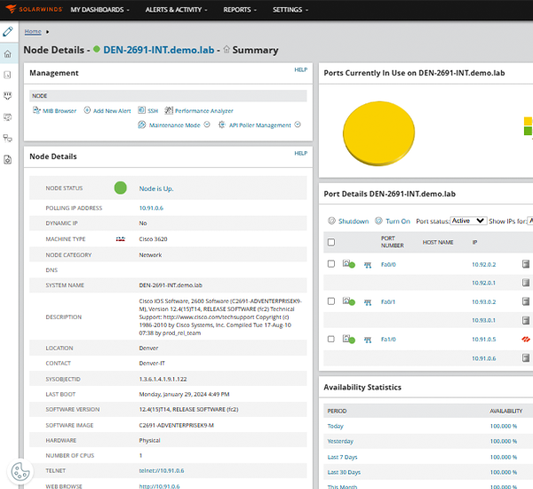 User Device Tracker, Solarwinds (UDT) • Aken